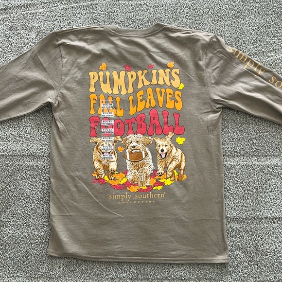 Simply Southern | Shirts & Tops | Simply Southern Fall Tee With Dogs ...